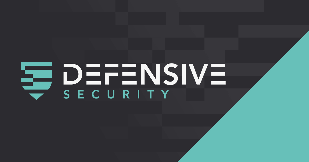 Defensive Security Defensive Security